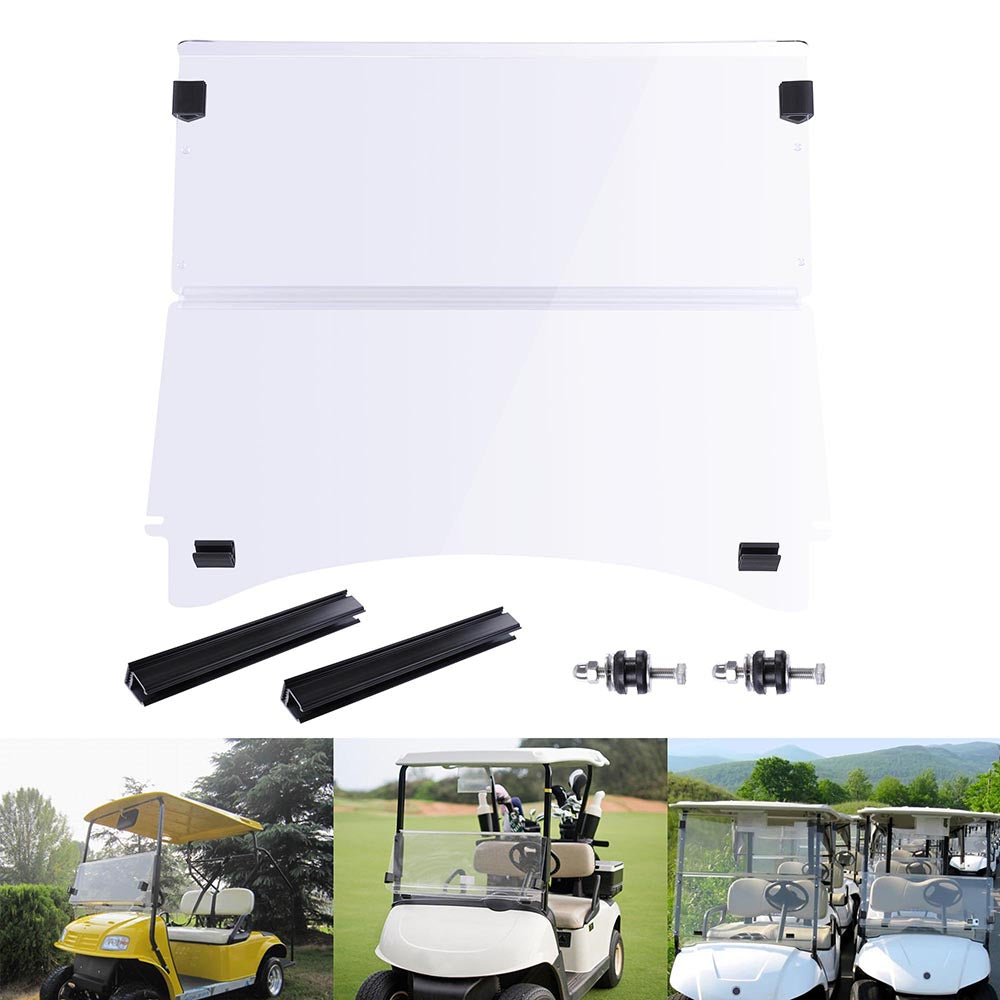 Yescom Golf Clear Windshield Fold Down Acrylic for Club Car Precedent ...