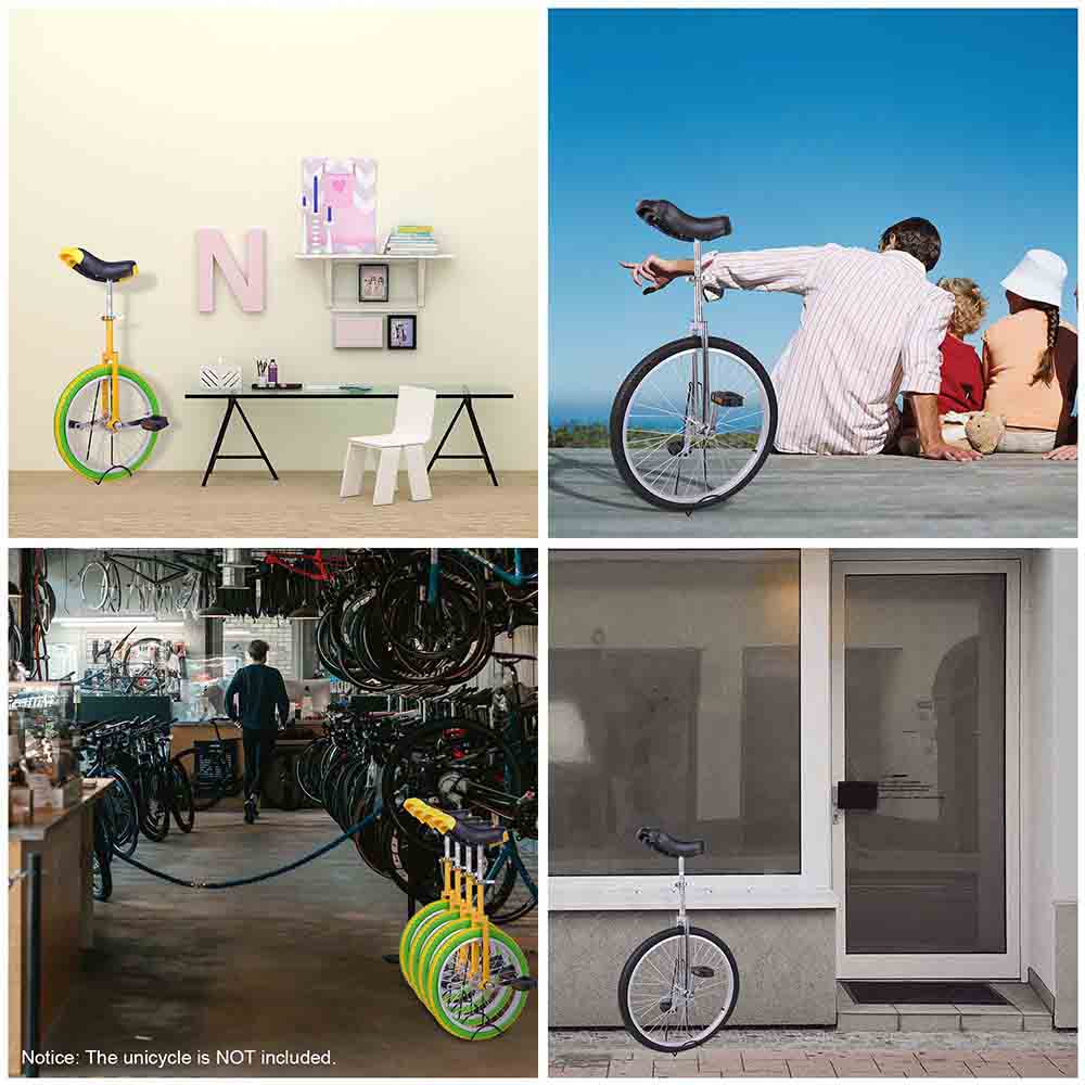 Yescom Heavy Duty Iron Unicycle Stand w/ Black Coating – yescomusa