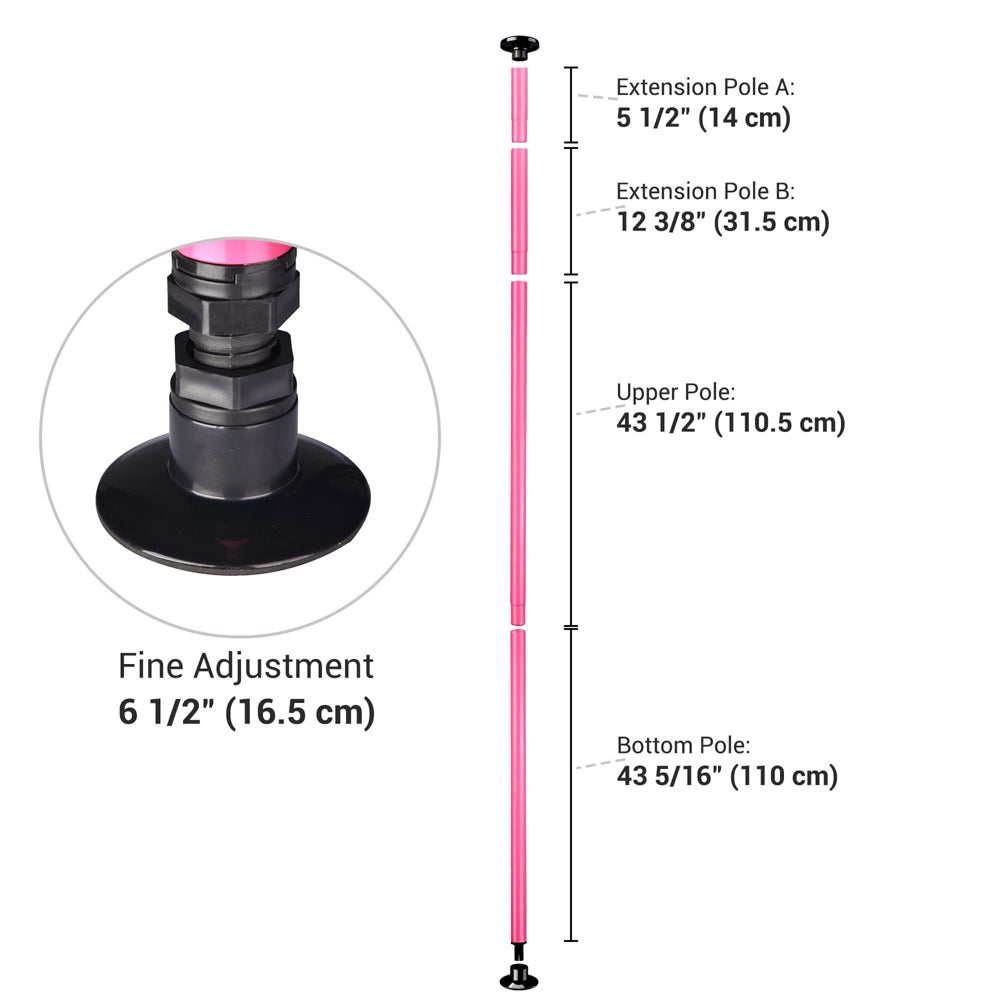 Yescom Home Fitness Dancing Pole Dance Pole Kit Pink – yescomusa