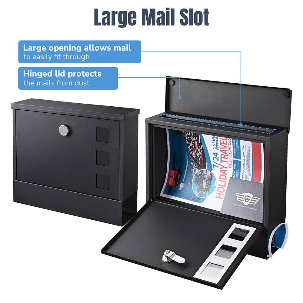 Yescom Lockable Mailbox Wall Mount 14x12x4 in – yescomusa