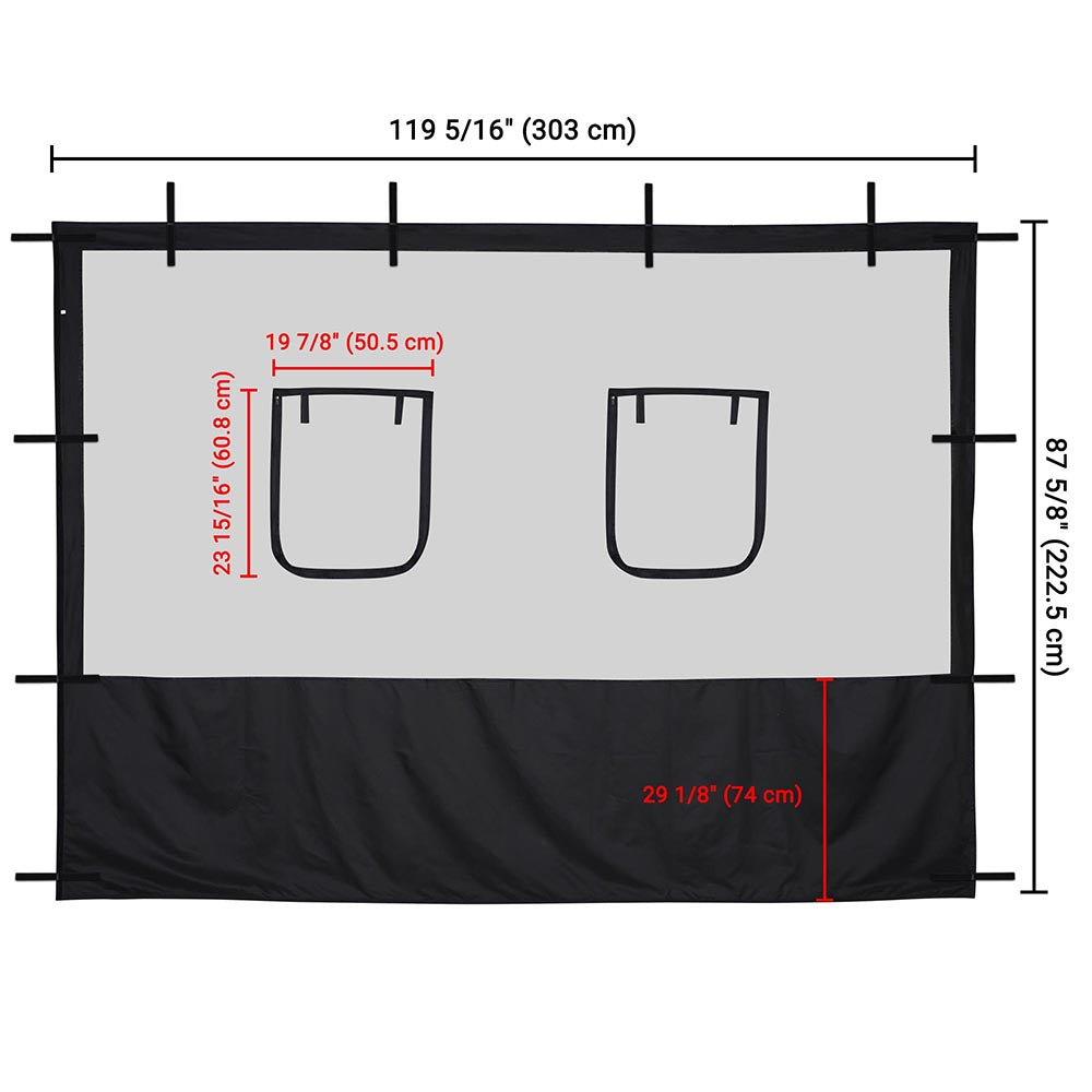 Yescom 10x10 Pop Up Canopy Netting Mesh Sidewalls Side Panel – yescomusa