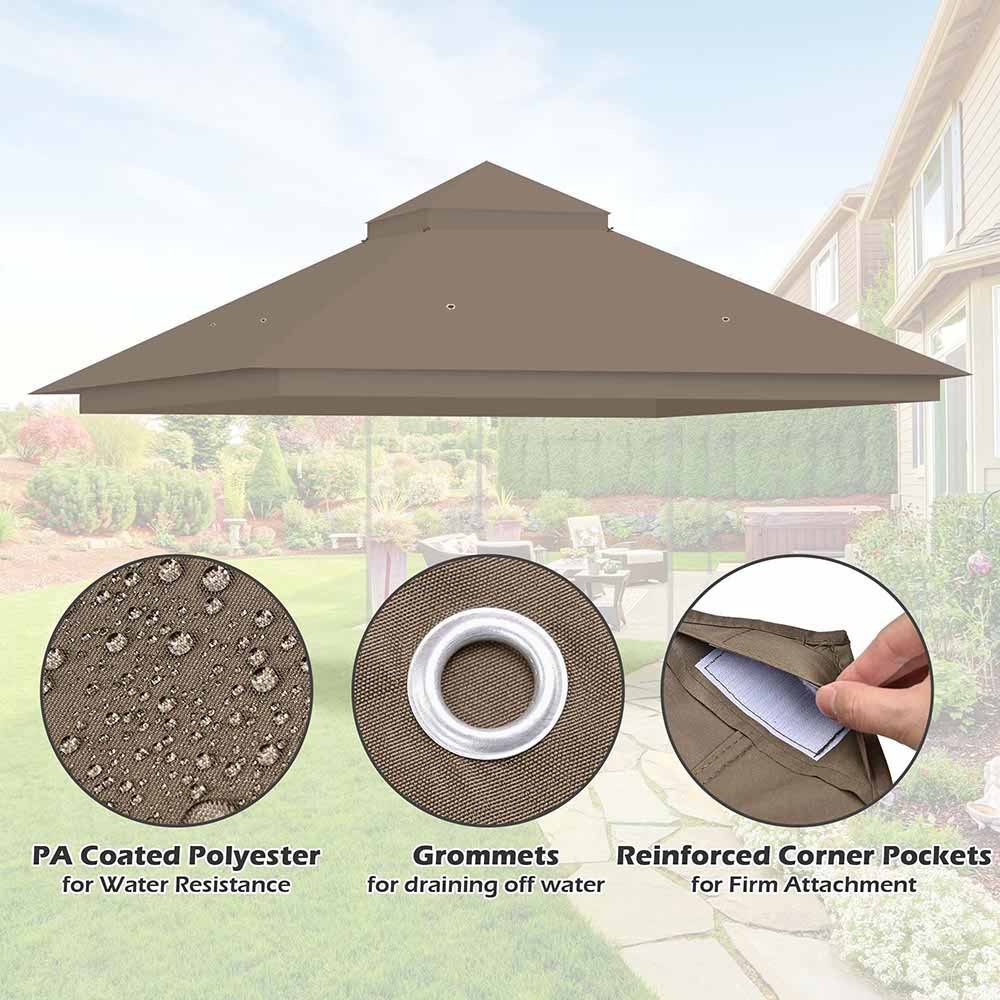 Yescom 2-tier Gazebo Replacement for 12x10 Frame – yescomusa