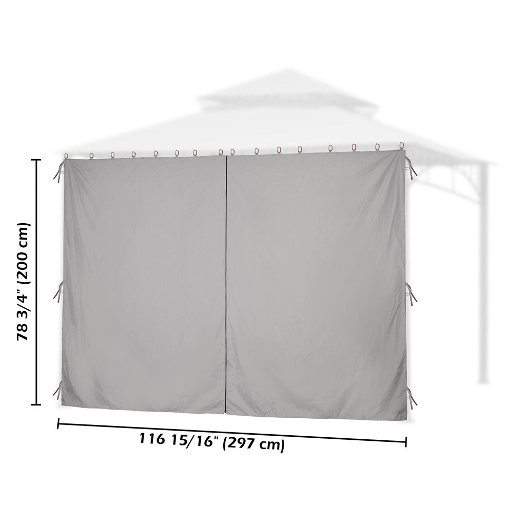 Yescom Gazebo Curtain 10x10ft Privacy Zip Side CPAI-84 – yescomusa