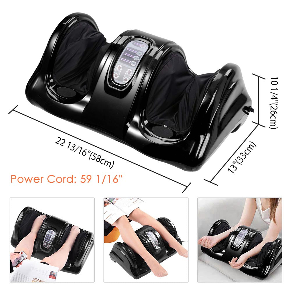 Yescom Kneading Rolling Foot Leg Massager Machine with Remote – yescomusa