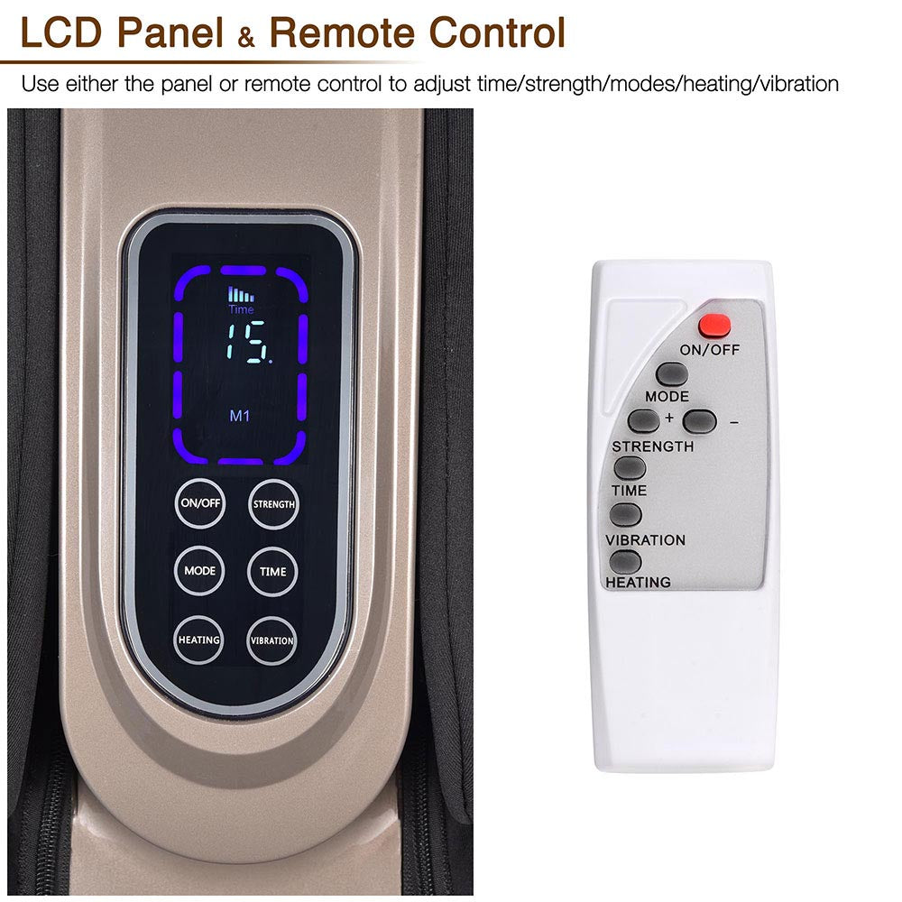 Yescom Foot Massager with Handle Heat Air Compression Shiatsu – yescomusa