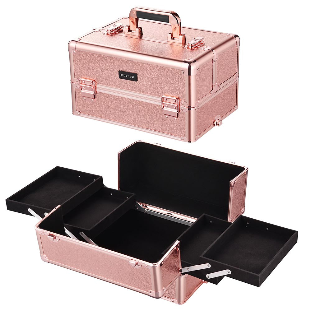 Byootique 4in1 Rolling Makeup Case Rose Gold – yescomusa