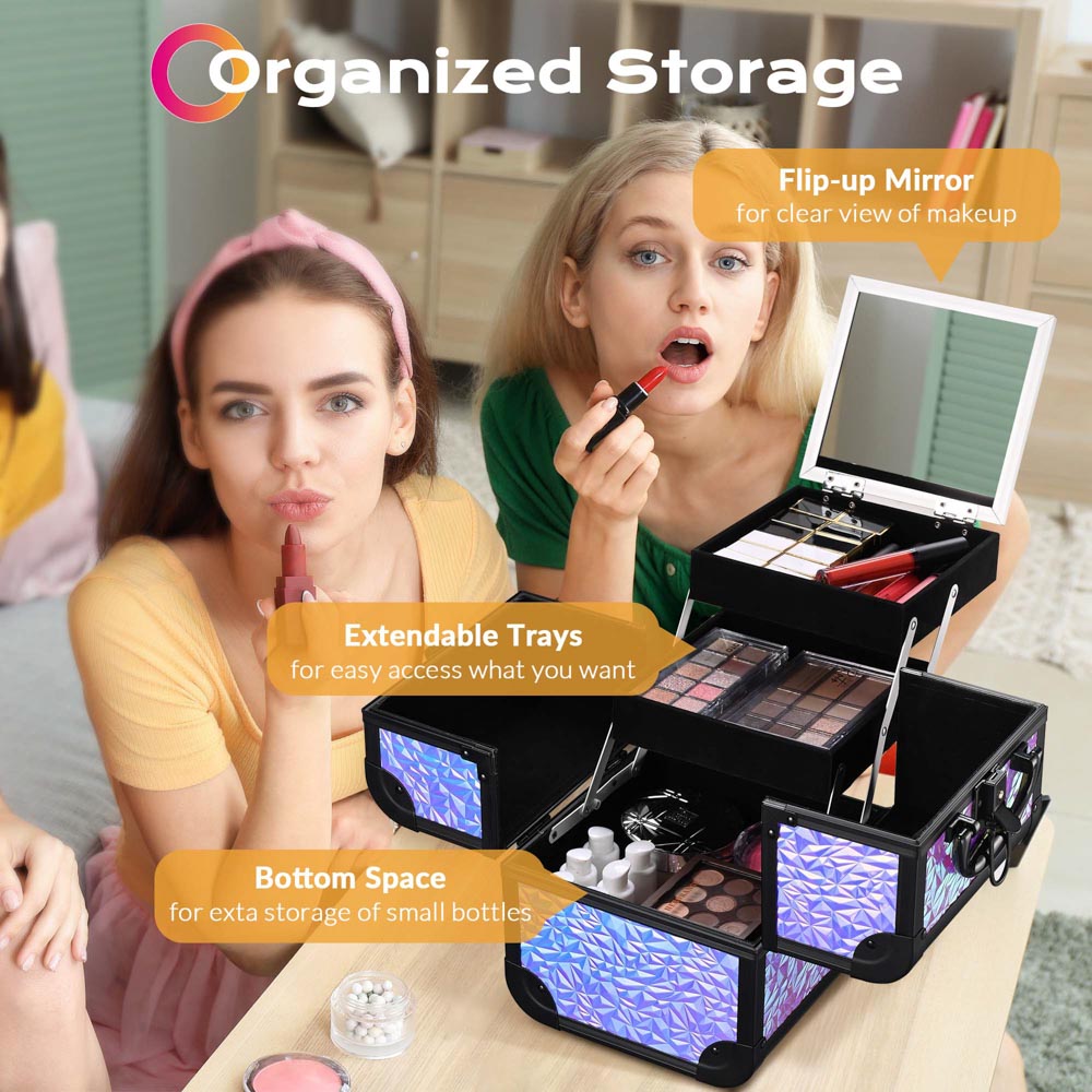 Byootique Mermaid Cube Makeup Box Cosmetic Case – yescomusa