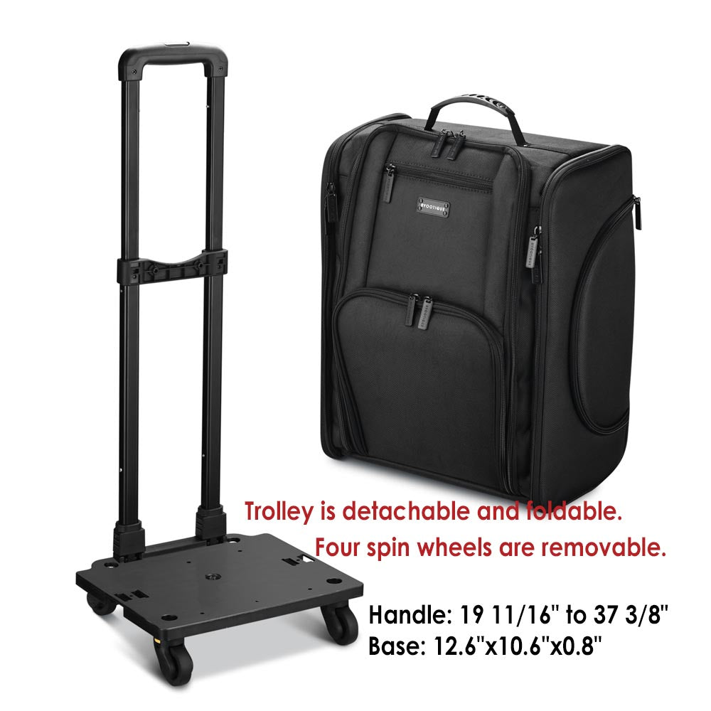 Byootique Rolling Case with Detach Trolley Wheels & Compartments ...