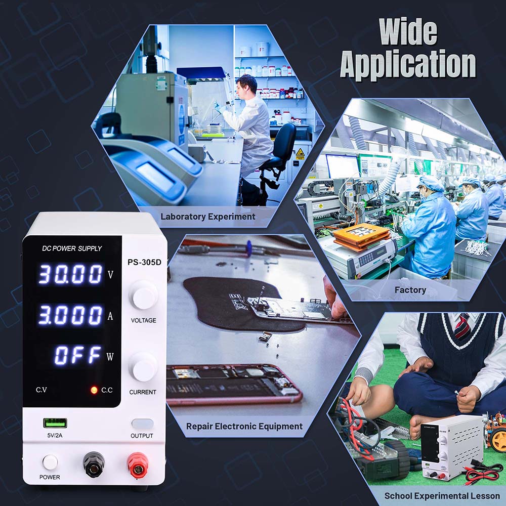 Yescom 30v 5A Power Supply DC Converter Precision Variable Voltage ...