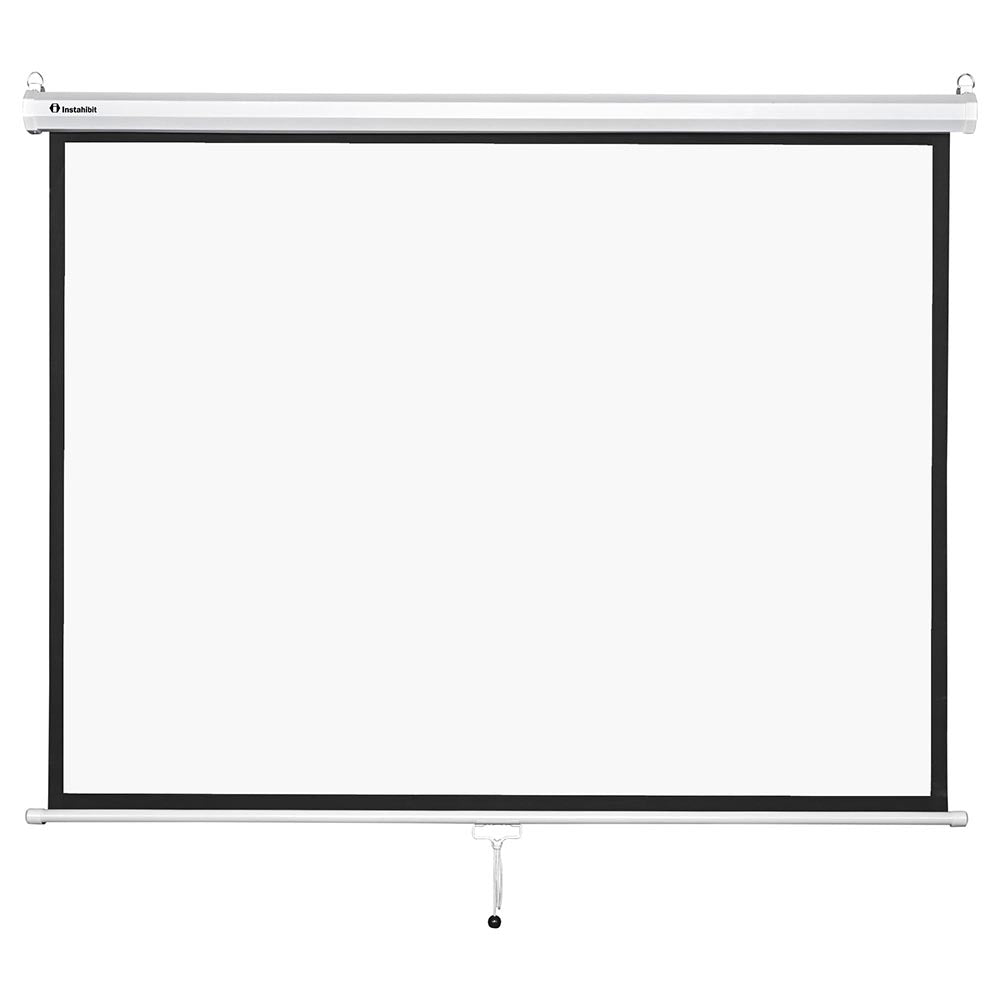 InstaHibit 4:3 Retractable Manual Projection Screen 72" Ceiling Wall ...