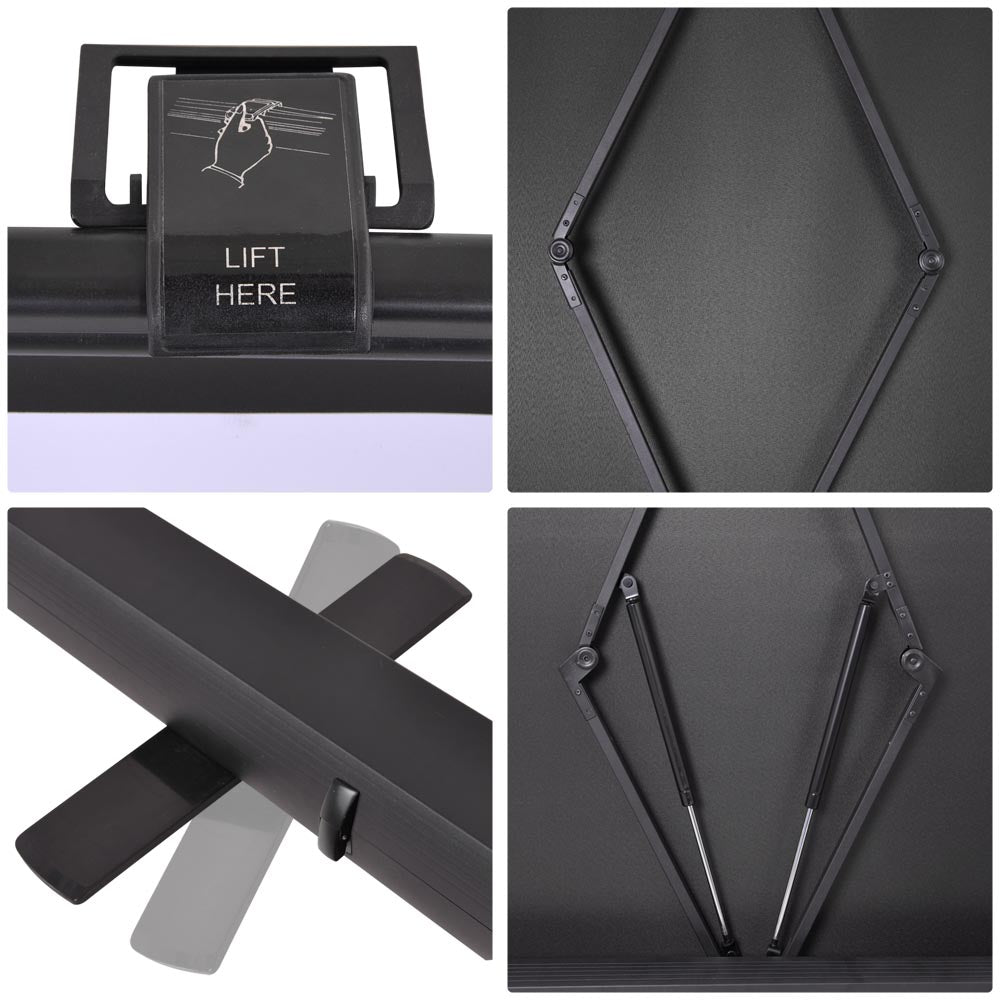 InstaHibit Floor-Standing Pop Up Projector Screen 60" 4:3 – yescomusa
