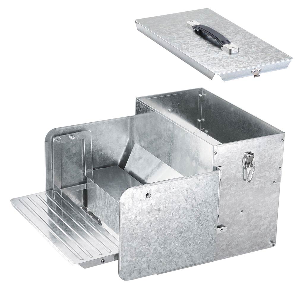 Yescom Poultry Chicken Auto Feeder Self Opening Feeding Troughs – yescomusa