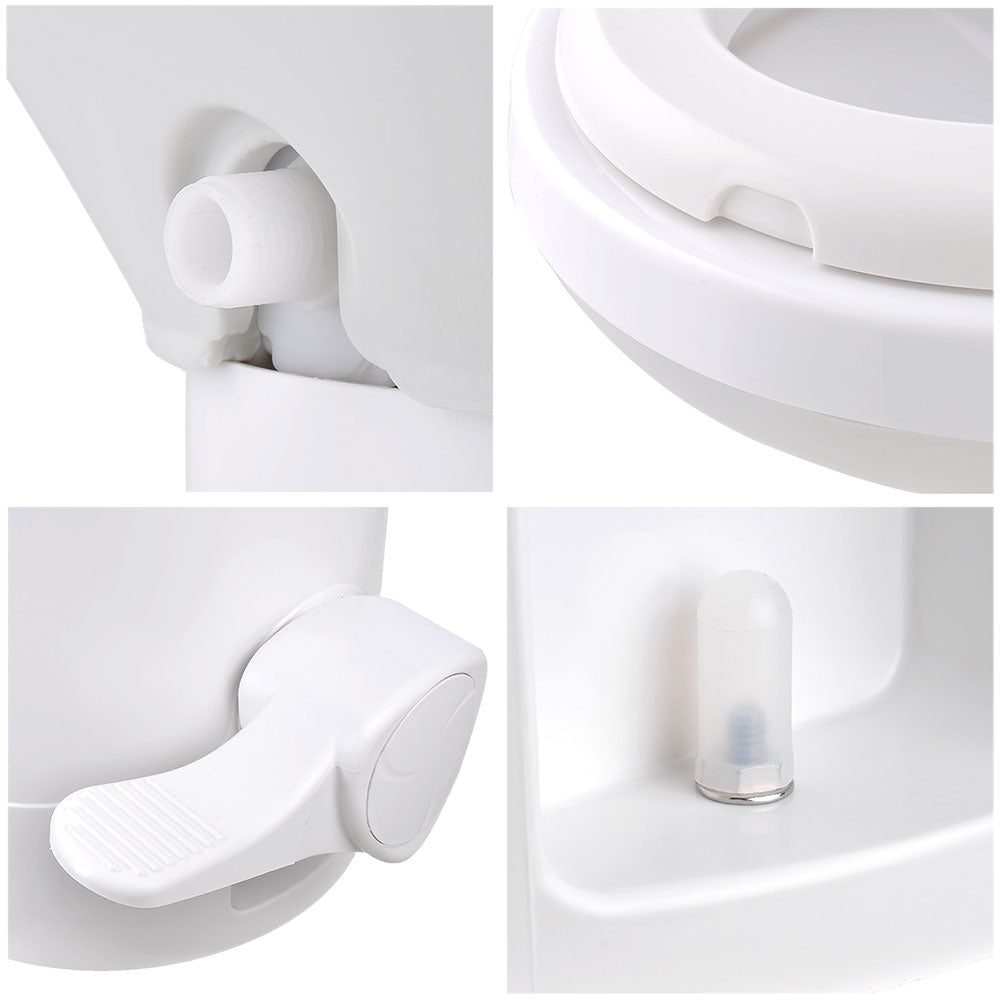 Yescom Foot Flush RV Gravity Flush Toilet High Profile HDPE Travel ...
