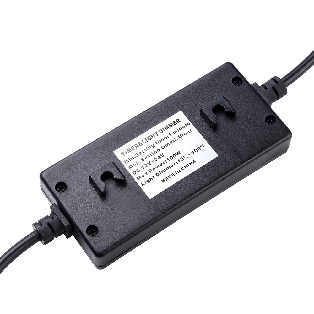 AquaBasik Lighting Controller Dimmer Timer w/ 2 Suckers DC 12-24V ...