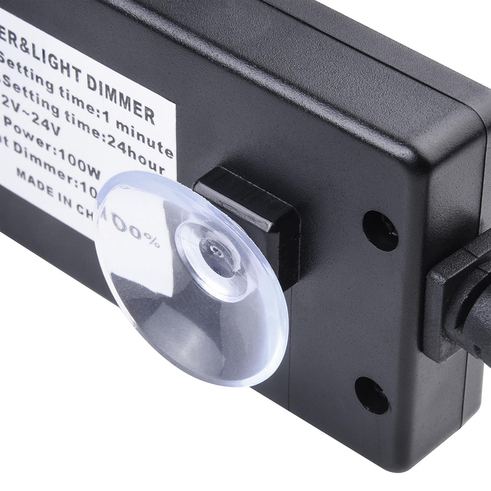 AquaBasik Lighting Controller Dimmer Timer w/ 2 Suckers DC 12-24V ...