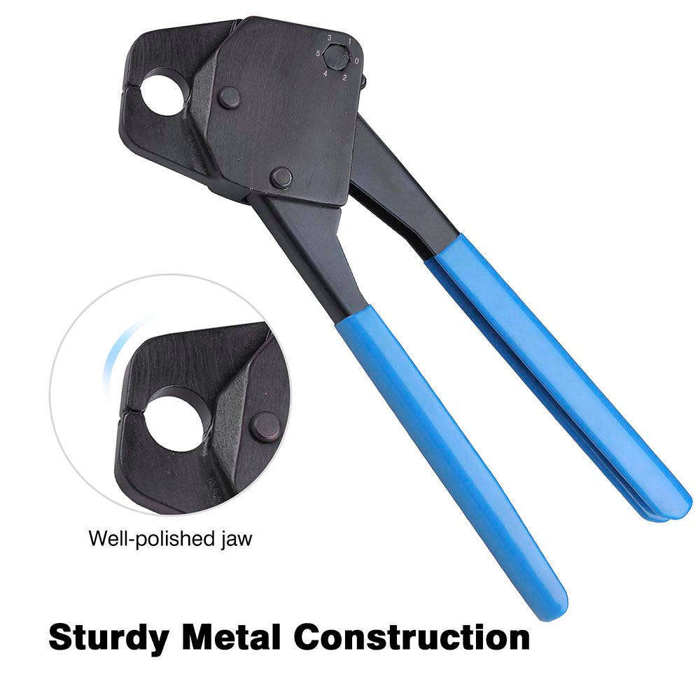 Yescom 1/2" Copper Pex Crimp Tool Ring Crimper w/ Gauge – yescomusa