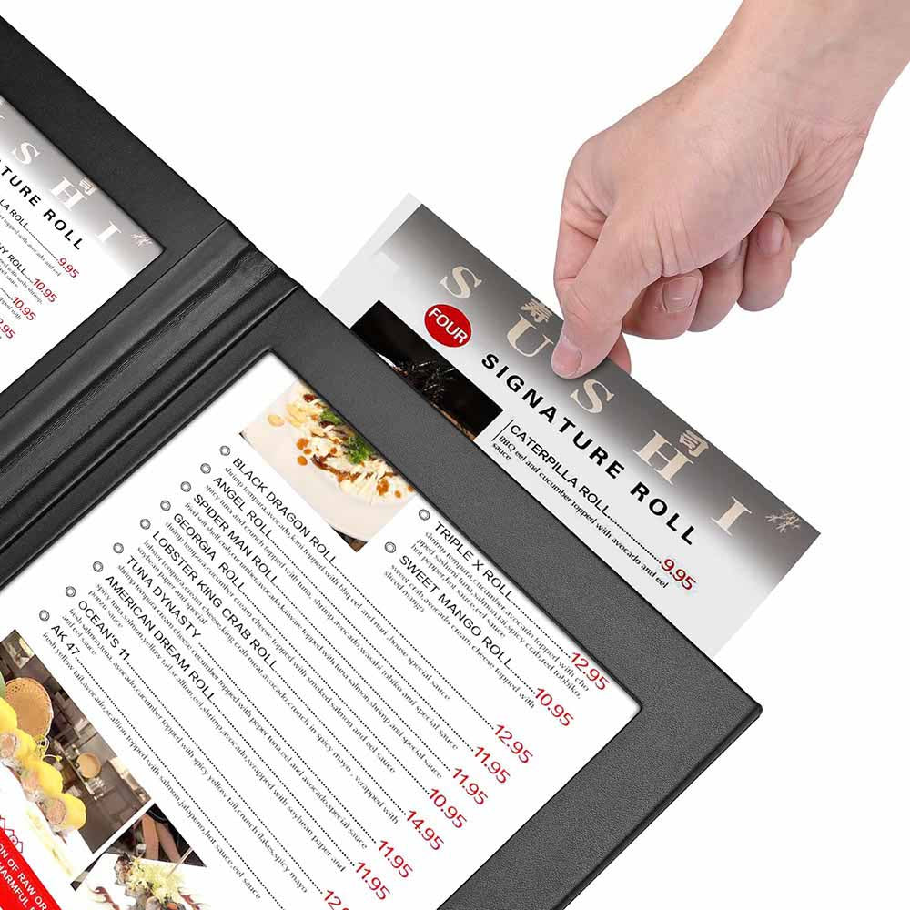 Yescom LED Back Lit Folded Menu Holder Dual Page 8.5x11in – yescomusa
