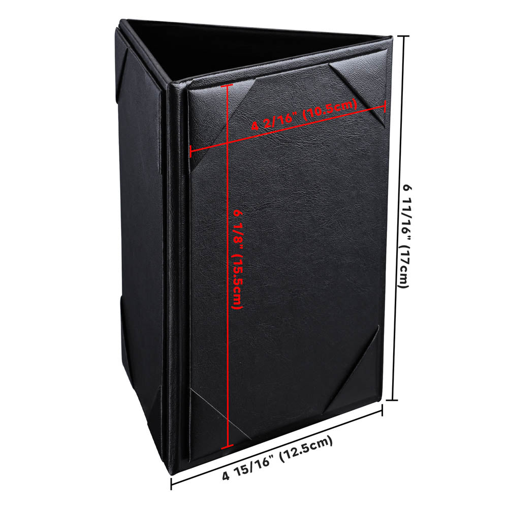 Yescom 10x Leather 3 Sided Table Tent Menu Sign Holder Bar Cafe – yescomusa