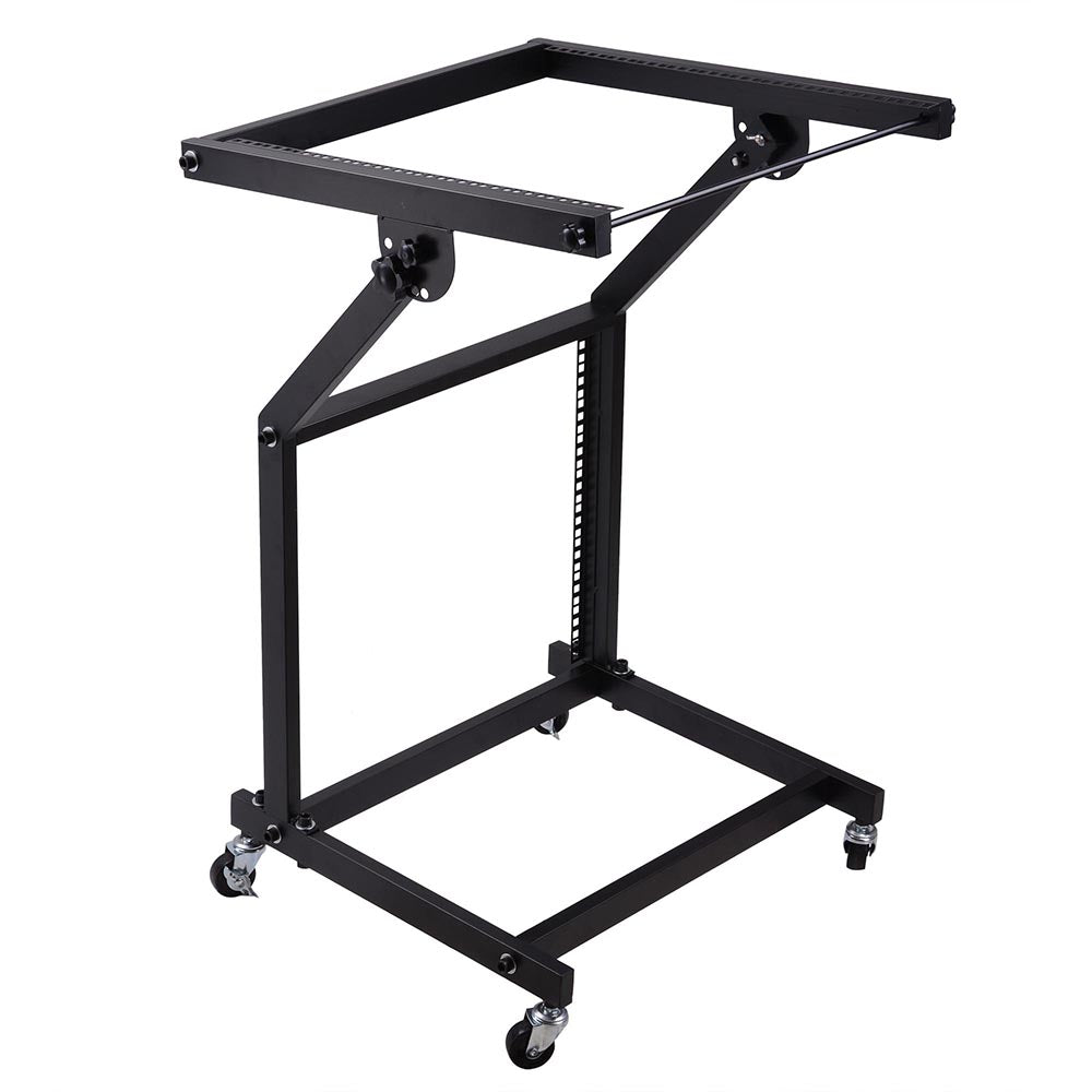 Yescom 19in 9U Space Rolling Audio Mixer Stand Cart Rack Mount – yescomusa