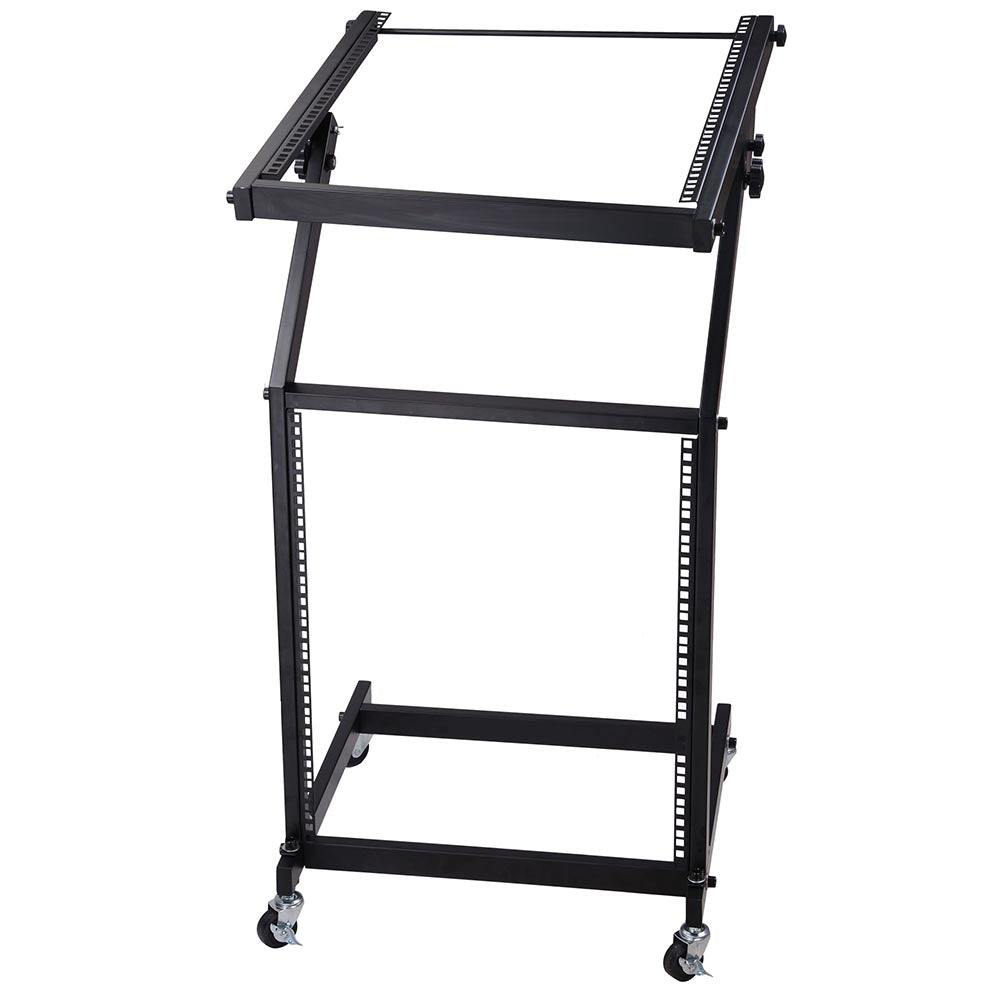 Yescom 19in 12U Space Rolling Audio Mixer Stand Cart Rack Mount – yescomusa