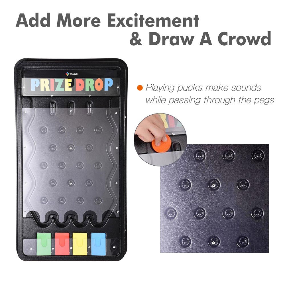 WinSpin 25x14 Custom Prize Drop Game Disk Drop Board Plinking – yescomusa