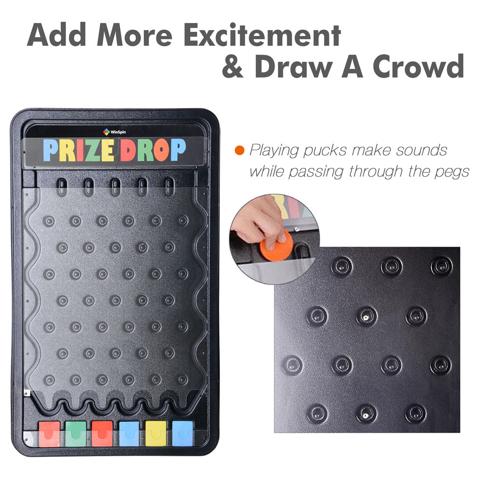 WinSpin 30x18 Custom Prize Drop Game Disk Drop Board Plinking – yescomusa