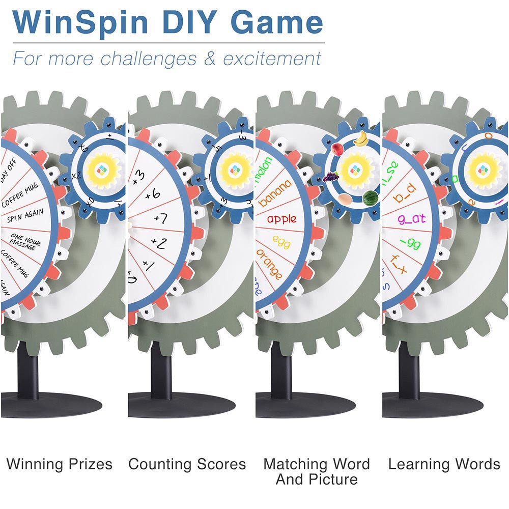 WinSpin Gears Spinning Wheel Tabletop, 24" – yescomusa