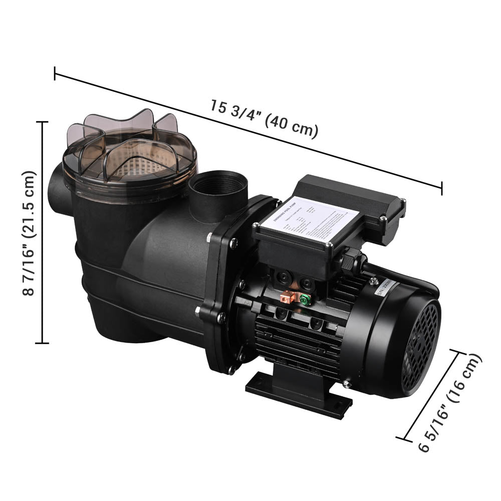 Yescom 3/4HP Pool Pump for Above Ground Pool 2640GPH – yescomusa