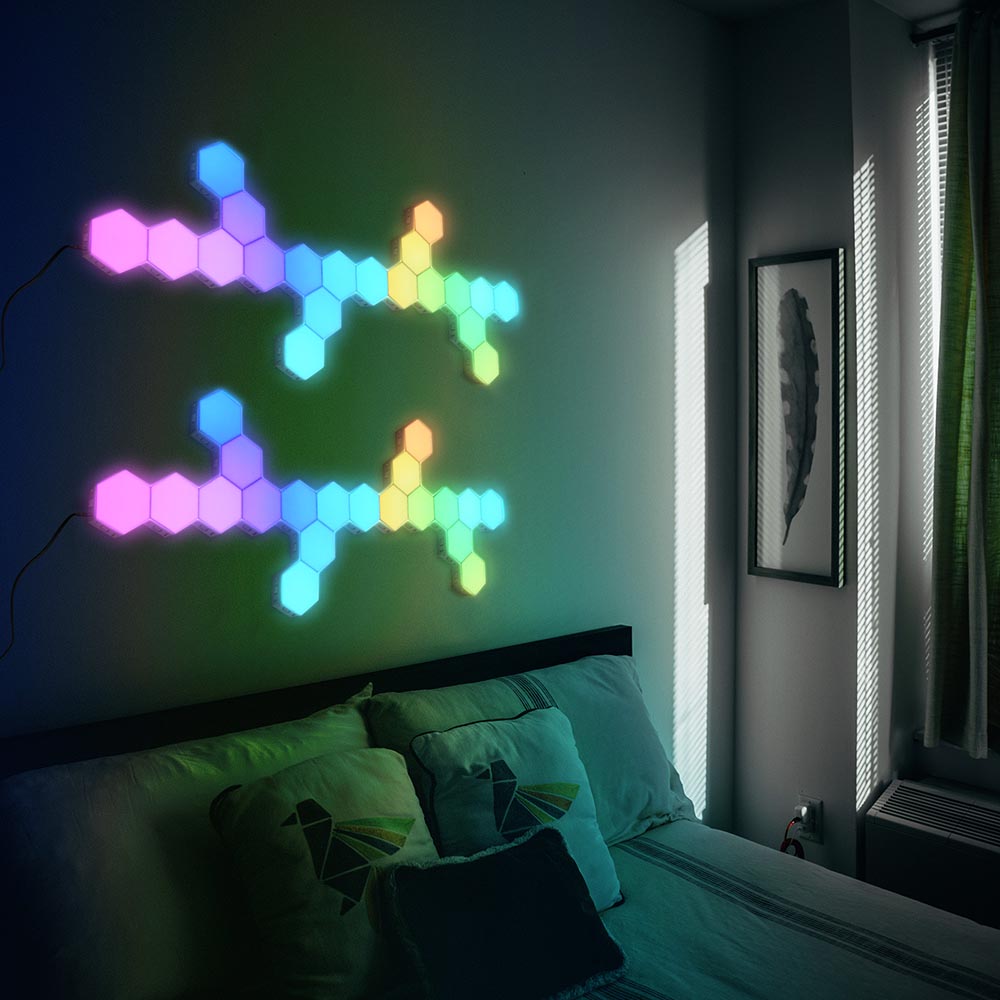 LifeSmart Modular Touch Light Panels Wall Light RGB 40PCS – yescomusa