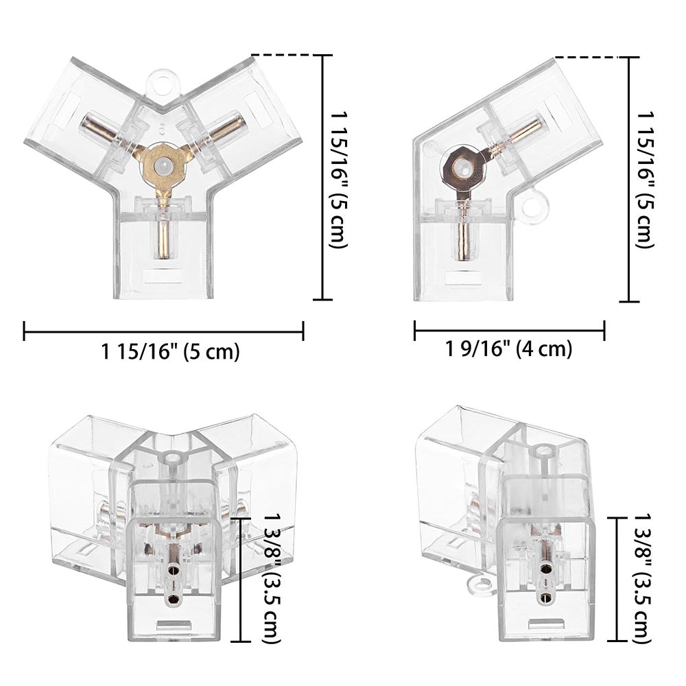 Yescom Hexagon Garage Light Connectors(Y+2-Way) – yescomusa