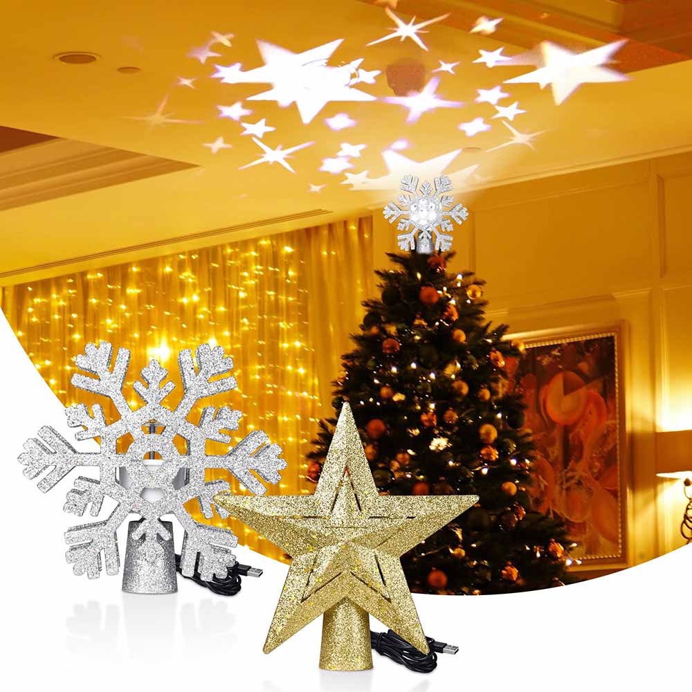Yescom Christmas Tree Topper Light Projector 3-Films – yescomusa